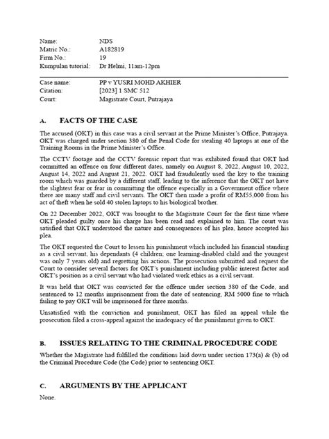 Case Summary On Summary Trial Cpc Pdf Plea Criminal Procedure In South Africa