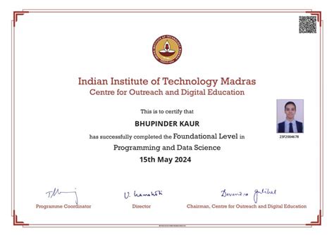 Bhupinder Kaur On Linkedin Iitmadras Datascience Education