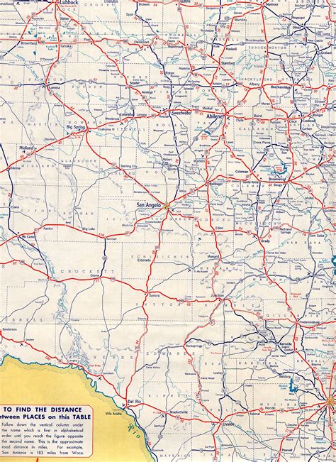 Texasfreeway Statewide Historic Information Old Road Maps