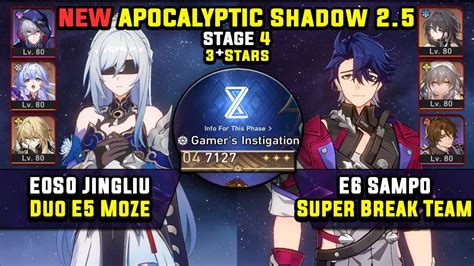 E0 Jingliu Carry And E6 Sampo Super Break 3 Stars New Apocalyptic
