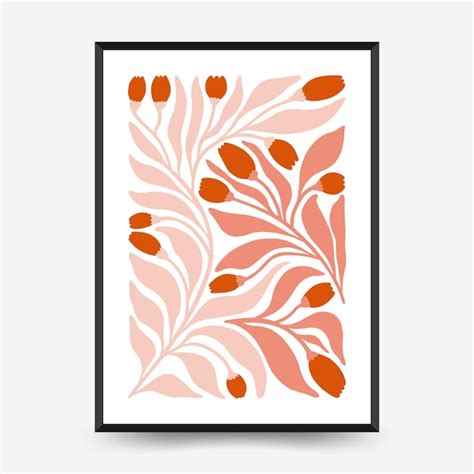 Premium Vector Abstract Floral Posters Template Modern Trendy