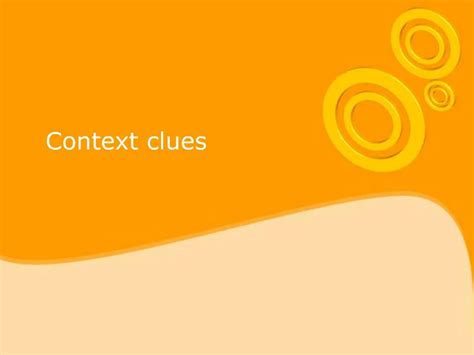 PPT Context Clues PowerPoint Presentation Free Download ID