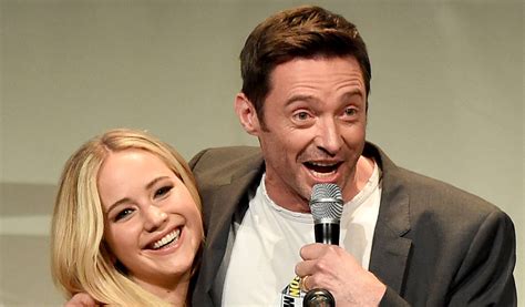 Jennifer Lawrence And Hugh Jackman Embrace At ‘x Men Comic Con Panel