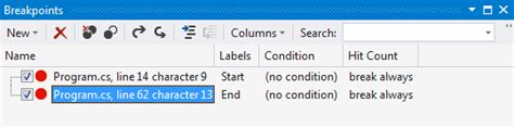 c switching between breakpoints stack overflow