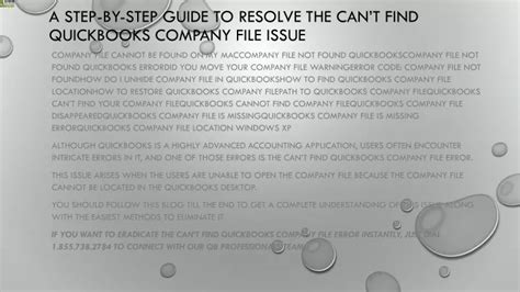 PPT What To Do When You Cant Find QuickBooks Company File PowerPoint Presentation ID 11555338