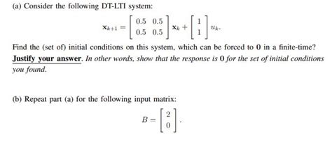 Solved A Consider The Following DT LTI System Chegg Com