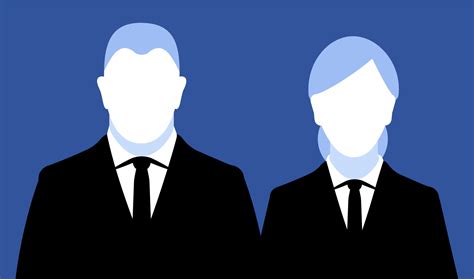 Faceless Business Man And Woman In Formal Wear With Necktie Faceless