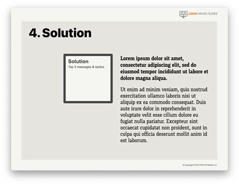 Lean Canvas Slides PowerPoint Template
