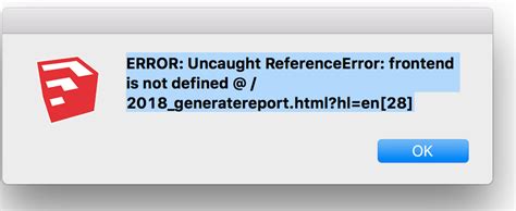 Generate Report Error Help Required Pro SketchUp Community