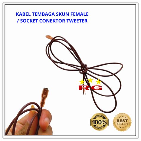 Jual Kabel Tembaga Skun Cable Female Skun Conektor Isi Pcs Kabel Shopee Indonesia
