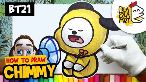 How To Draw Chimmy From Bt21 Best Bt21 Members Easy Drawing Bts And