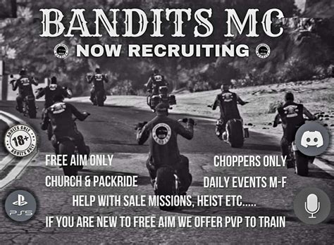 [ps5] 1 Bandits Mc Recruiting Dm For More Info R Gtabikercommunity