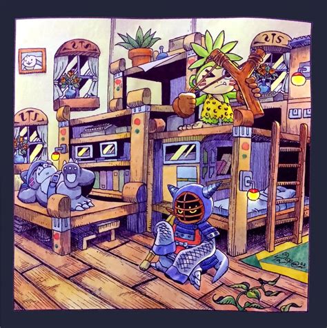 Terriermon Bearmon Kotemon And Koemon Digimon And 1 More Drawn By