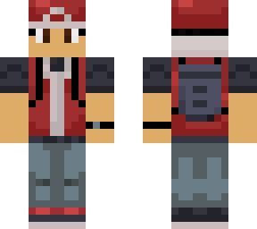 Pokemon Trainer Red Minecraft Skins