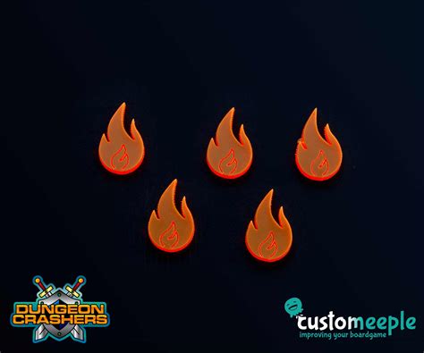 Fire Token 5 Units Customeeple