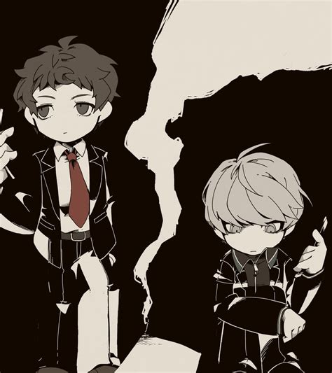 Narukami Yu And Adachi Tooru Persona And 1 More Drawn By Akekawa1536