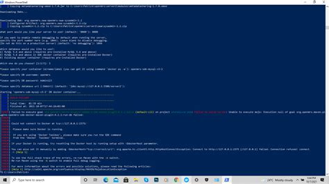 Server Not Connecting Docker During Openmrs Installation Ask Openmrs