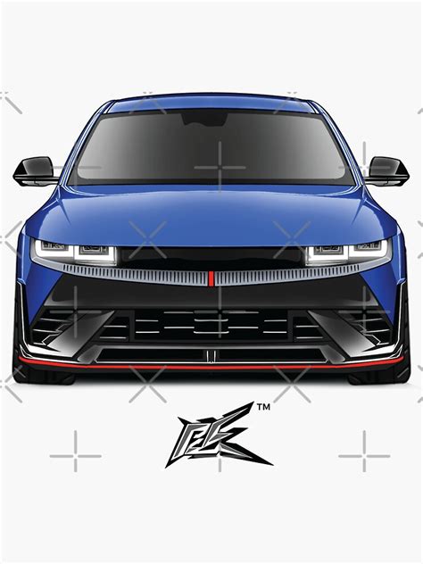 Hyundai Ioniq 5 N Dk Edition Blue Sticker For Sale By Naquashm