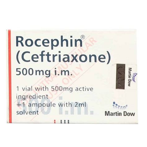 Rocephin 500mg Im Inj Medimartpk