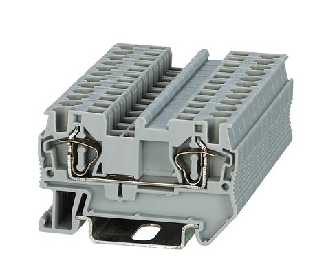 4mm Screwless Spring Cage Din Rail Terminal Block Din Rail Terminal Block And Screwless Terminal