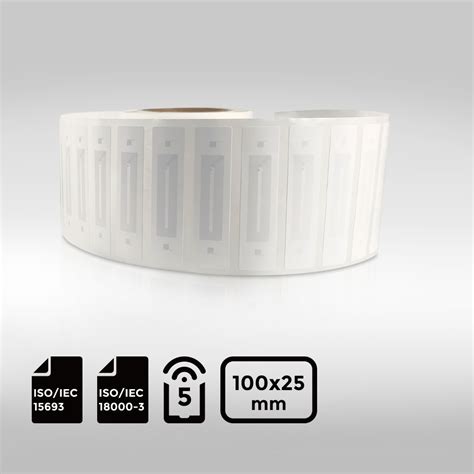 Iso15693 Nfc Label 100x25mm Nxp Icode® Slix Rfid Label