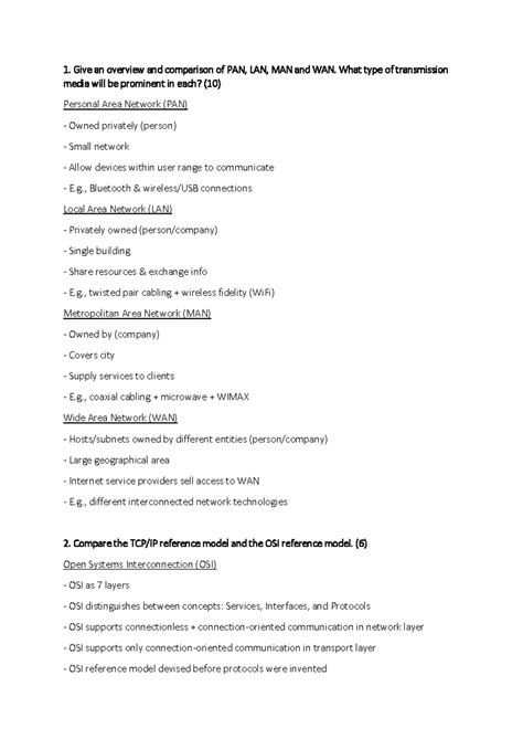 Su 1 And 2 Overview Of Communication Networks And Data Transmission