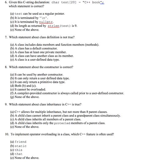 Solved C Book 6 Given This C String Declaration