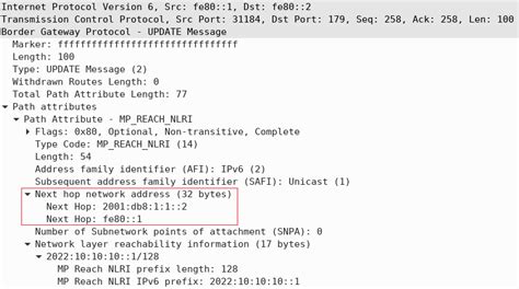 IPv6 Link Local Next Hop Capability For BGP Noction