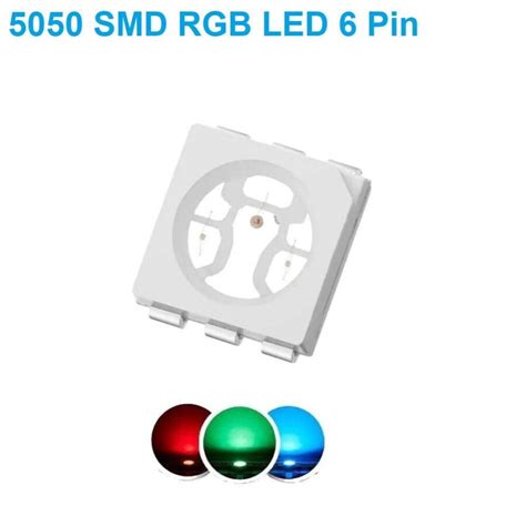 Smd Rgb 5050 Led 6pin Uge Electronics Egypt