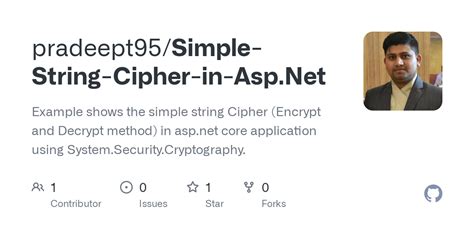 GitHub Pradeept Simple String Cipher In Asp Net Example Shows The Simple String Cipher