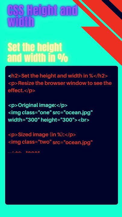 051 css example css width and height set the height and width in