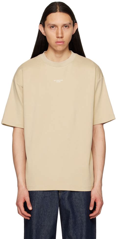 Drôle De Monsieur Beige Le T Shirt Slogan T Shirt Drôle De Monsieur