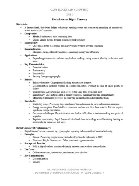 Unit 2 Part 2 Pdf Cryptocurrency Bitcoin