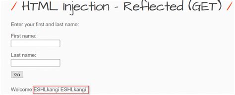 bwapp练习 injection篇之html injection reflected get eshlkangi 博客园
