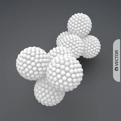 3d Molecule Vector Illustration For Science Technology Market Stock Vector Illustration Of