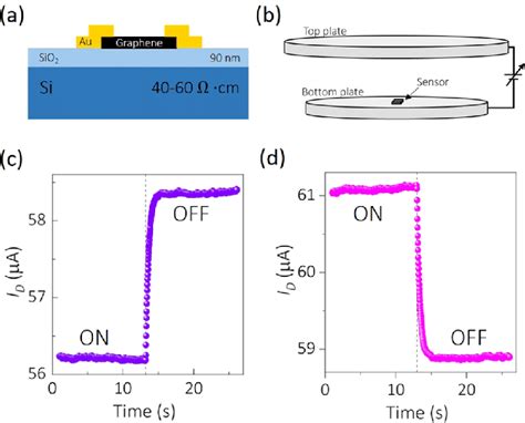 A Schematic Diagram Showing The Graphene Device Structure B