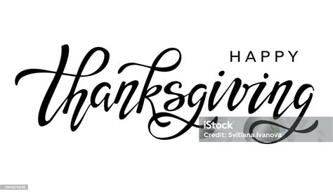 손으로 그린 추수 감사절 문자 엽서 아이콘 로고 또는 배지에 대한 축하 텍스트 해피 추수 감사절 추수감사절에 대한 스톡 벡터 아트 및 기타 이미지 Istock