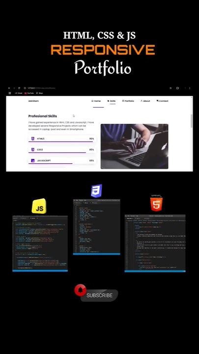 Responsive Portfolio Webdesign Responsivewebdesign Html Css Javascript React Frontend