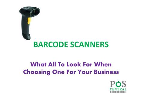 Ppt Barcode Scanners Powerpoint Presentation Free Download Id
