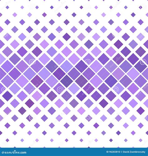 Purple Square Pattern Background Geometrical Vector Illustration From Diagonal Squares Stock