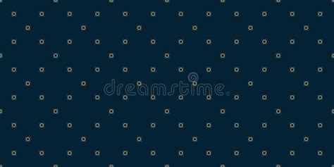 Vector Minimalist Background Gold Geometric Seamless Pattern With Tiny Flowers Stock Vector
