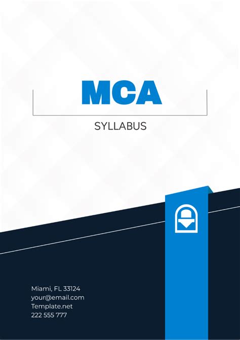 Free Mca Syllabus Template To Edit Online