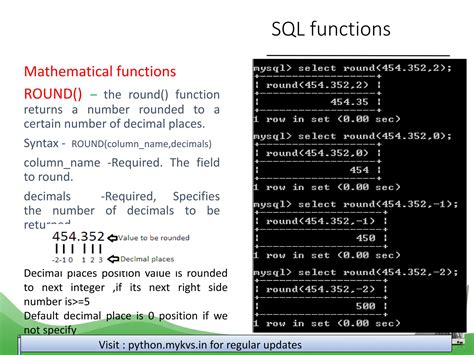 Sql Functions3pdf About The Function Of Sql Ppt