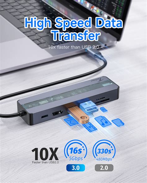 Techie TC Connect In Hub PD W Type C Gigabit Ethernet Dual USB K Hz Ultra HD