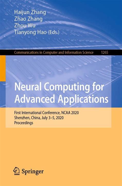 Neural Computing For Advanced Applications Ebook 9789811576706 Boeken
