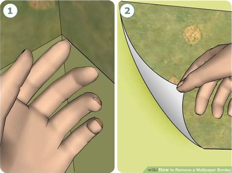 3 Ways To Remove A Wallpaper Border Wallpaper Border Taking Off Wallpaper Removable Wallpaper