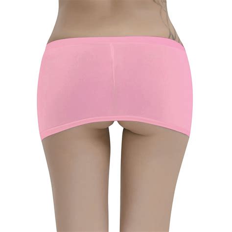 Us Womens Mesh Stretchy Bodycon Slim Ultrashort Micro Mini Hip Skirt