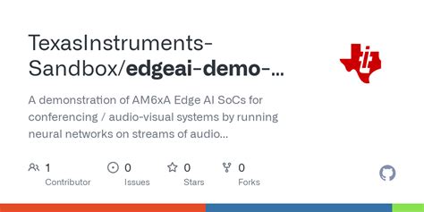 GitHub TexasInstruments Sandbox Edgeai Demo Audio Visual A Demonstration Of AM6xA Edge AI