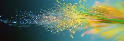 Colorful Abstract Digital Art Depicting Flowing Lines And Particles