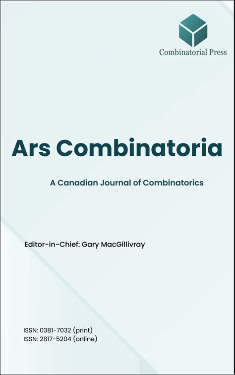Ars Combinatoria Combinatorial Press